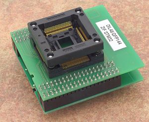 DIL48/QFP144 ZIF STM32 programming programmer adapter, socket converter - package QFP144 | Elnec
