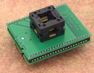 DIL48/QFP48 ZIF STM32 programming programmer adapter, socket converter - package LQFP48 | Elnec