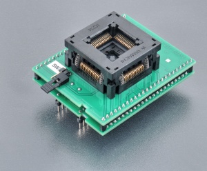 DIL48/QFP64-4.04 ZIF M38-1 programming programmer adapter, socket converter - package QFP64 | Elnec