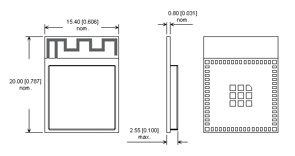 DIL48/module ZIF ESP32-7 programming programmer adapter, socket converter - package QFN60 | Elnec